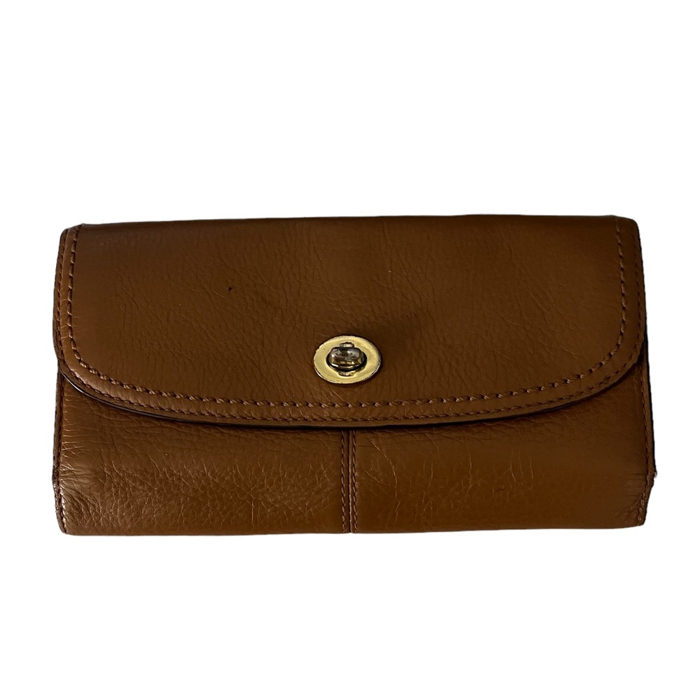 Coach Park Skin Turn Lock Slim Envelope Wallet - Gem